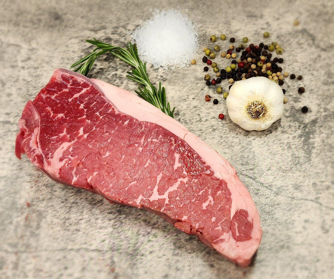 American Wagyu Akaushi KC Strip Steak – J-H Cattle Co. Meat Store